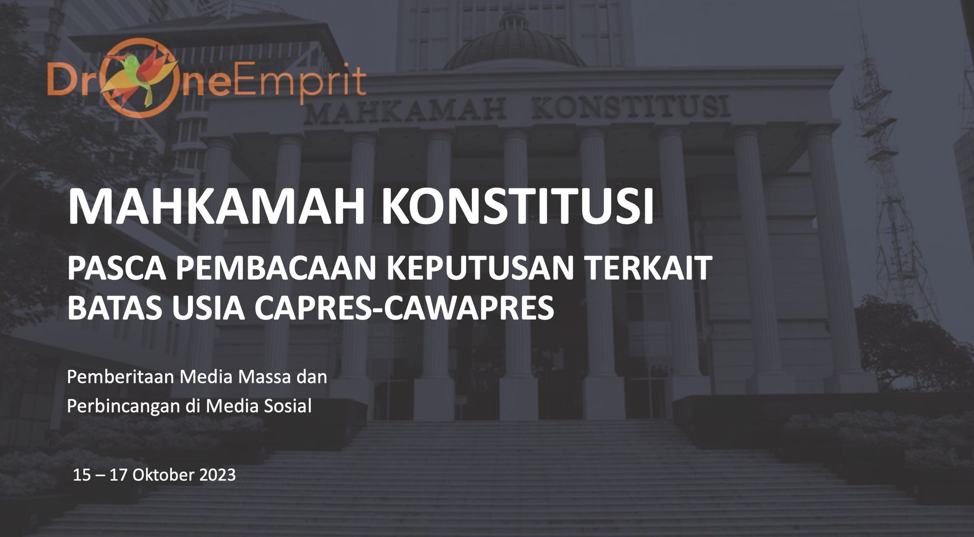 MAHKAMAH KONSTITUSI PASCA PEMBACAAN KEPUTUSAN TERKAIT BATAS USIA CAPRES-CAWAPRES